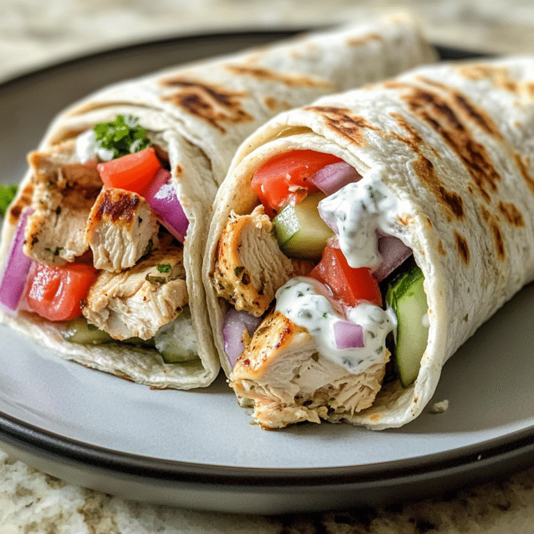 Easy Chicken Gyros – Flavorful Greek Wraps Ready in 10 Minutes - Easy ...